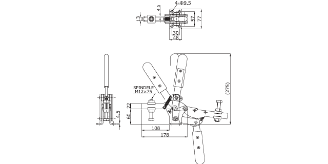 No.131 (Hold down clamp (Vertical Handle)) | カクタ株式会社